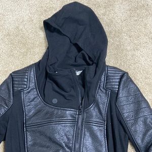 blanc noir | Jackets & Coats | New Blanc Noir Faux Leather Biker Fitted Moto Bomber Jacket ...